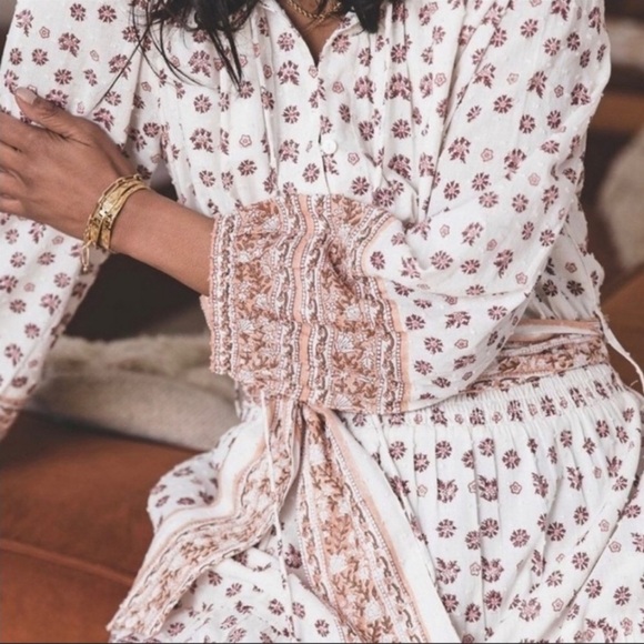 Cleobella | Dresses | Cleobella Blakely Long Sleeve Boho Midid Dress ...